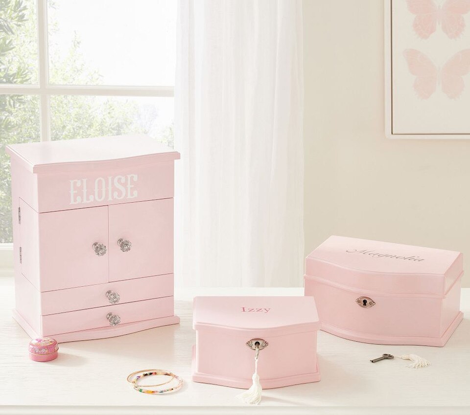 Pink Abigail Jewellery Box Collection | Pottery Barn Kids Australia