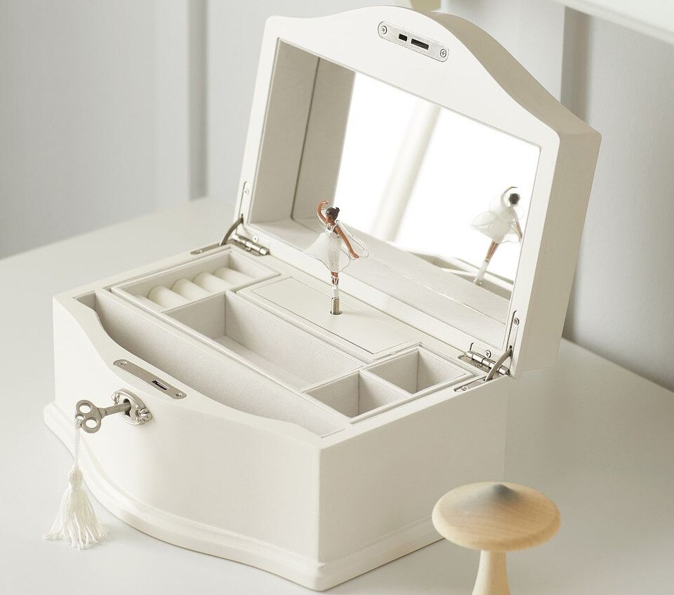 White Abigail Jewellery Box Collection - Pottery Barn Kids Australia