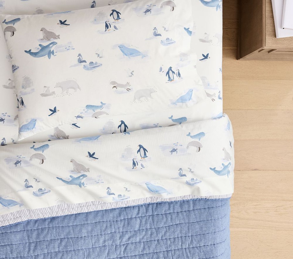 Arctic Animals Organic Sheet Set | Pottery Barn Kids Australia