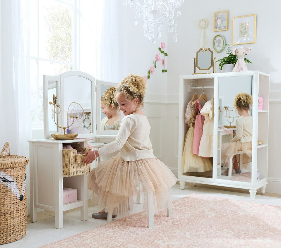 Ava Ribbon Vanity Mirror | Pottery Barn Kids Australia