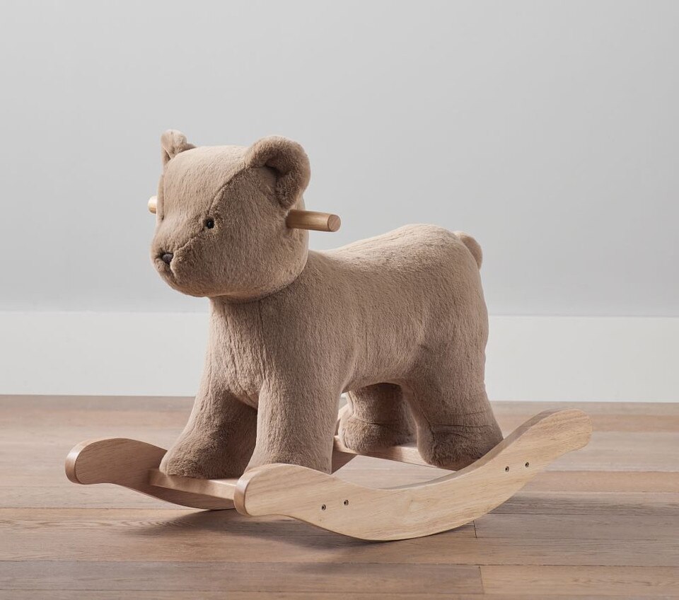 Bear Animal Plush Nursery Rocker | Pottery Barn Kids Australia