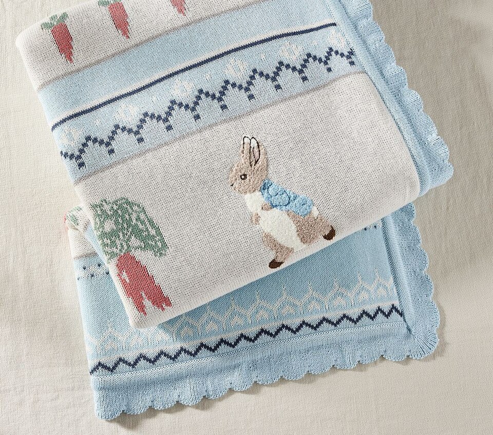 Peter Rabbit™ Garden Fair Isle Heirloom Baby Blanket | Pottery Barn Kids AU