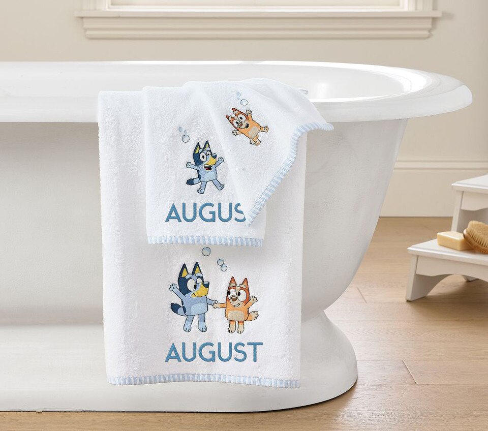 Bluey Bath Towels | Pottery Barn Kids Australia