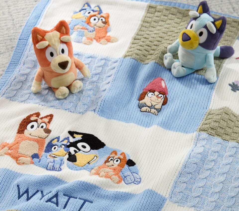 Bluey Heirloom Toddler Blanket | Pottery Barn Kids Australia