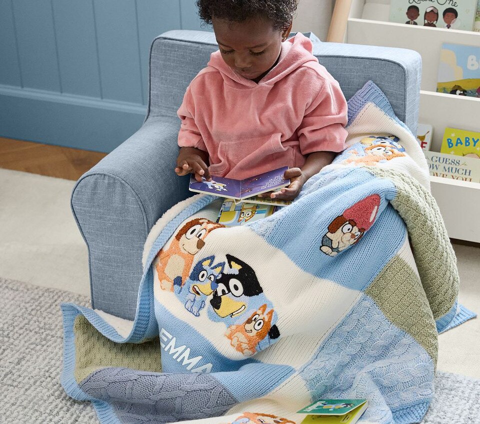 Bluey Heirloom Toddler Blanket | Pottery Barn Kids Australia
