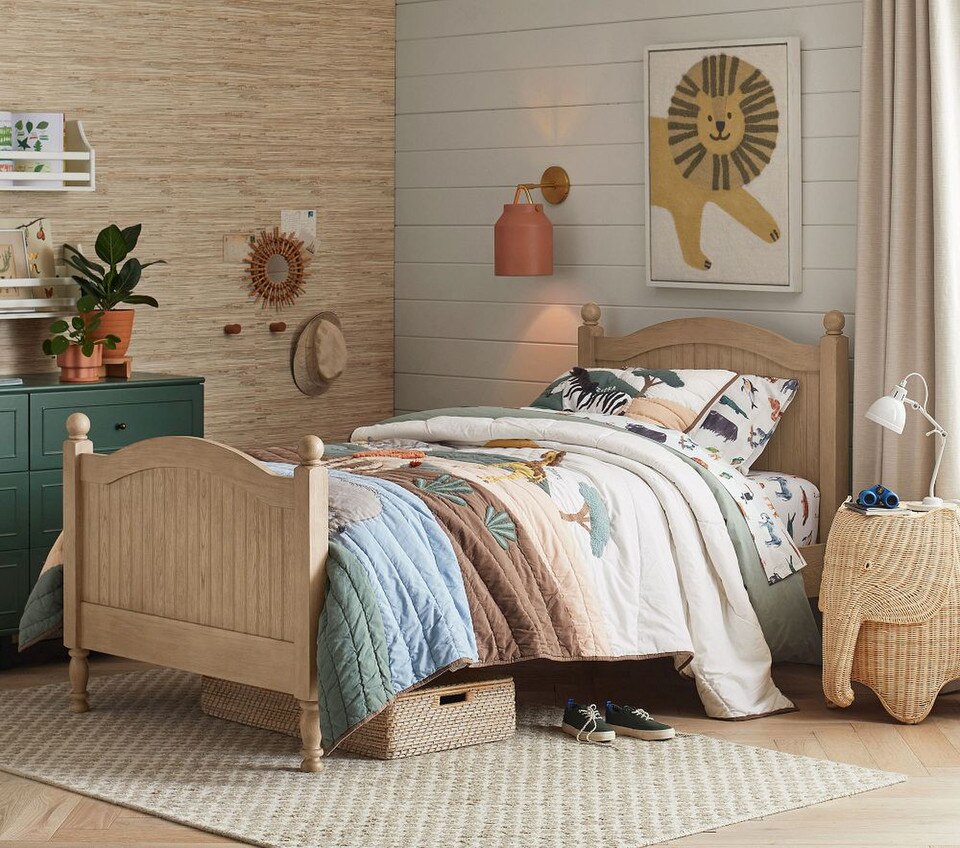 Brendan Animals Organic Sheet Set & Pillowcases | Pottery Barn Kids ...