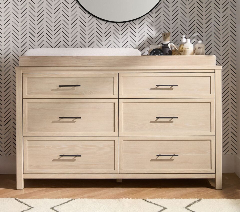 Camden 6-Drawer Dresser and Topper Set (142 cm w x 48 cm d) | Pottery ...