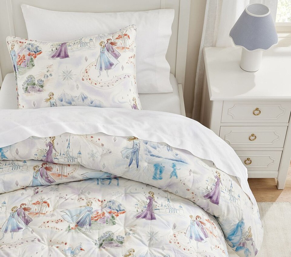 Disney Frozen Enchanted Forest Comforter & Pillowcase | Pottery Barn ...