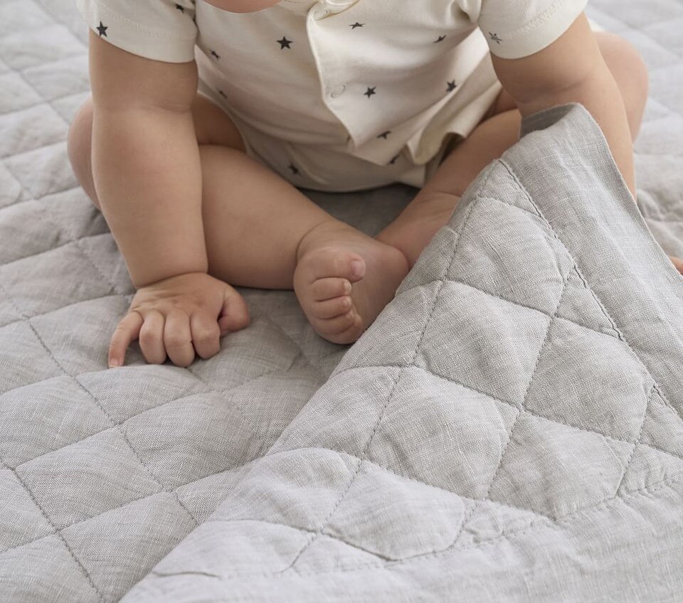 European Linen Baby Comforter | Pottery Barn Kids AU