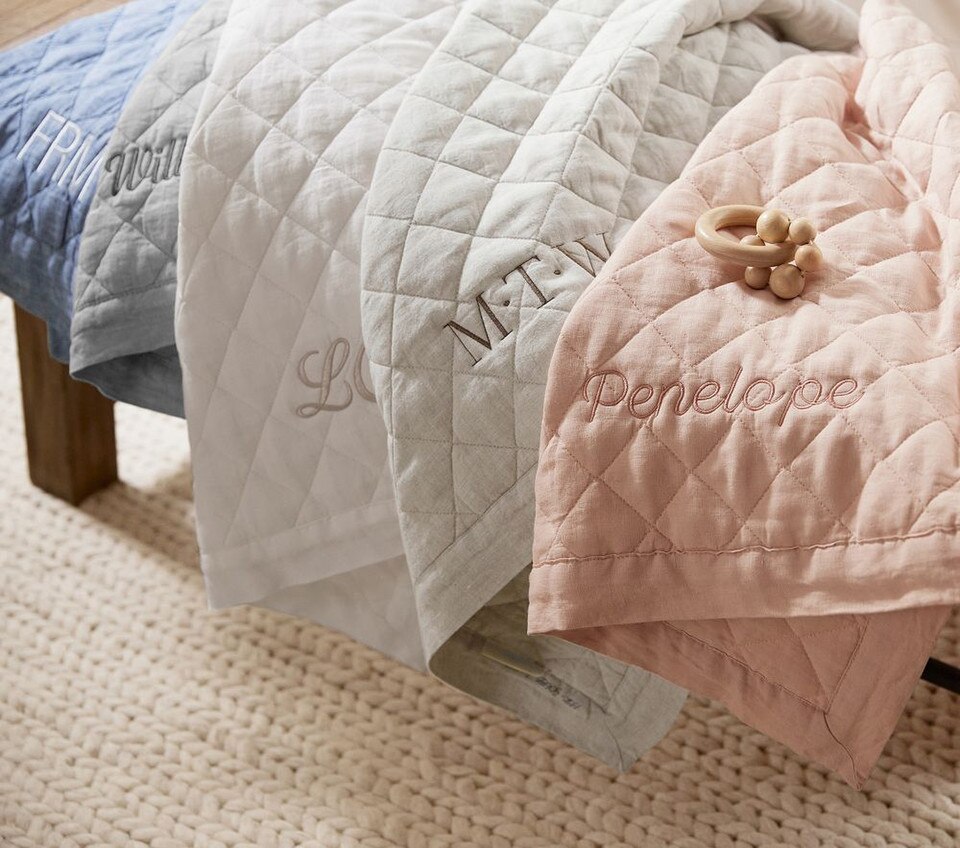 European Linen Baby Comforter | Pottery Barn Kids AU