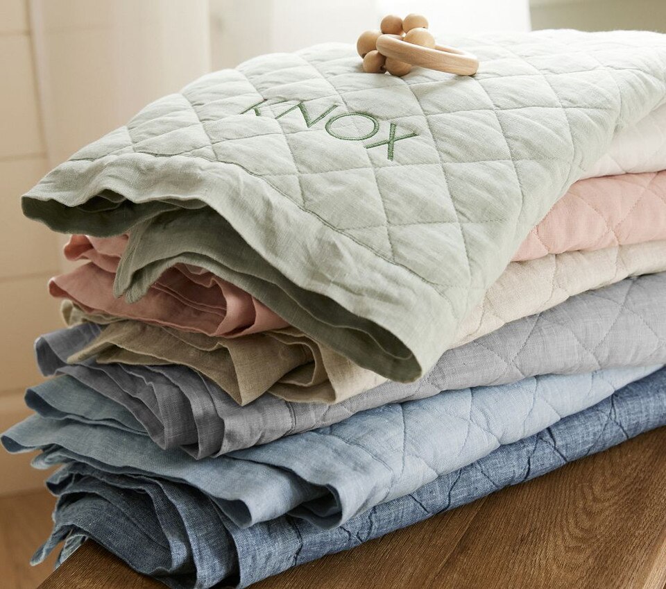 European Linen Baby Comforter | Pottery Barn Kids AU