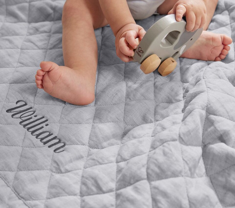 European Linen Baby Comforter | Pottery Barn Kids AU