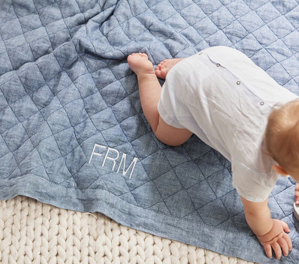 European Linen Baby Comforter | Pottery Barn Kids AU