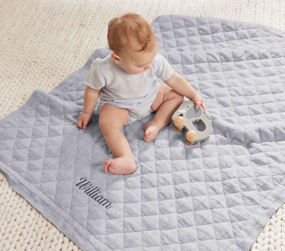 European Linen Baby Comforter | Pottery Barn Kids AU