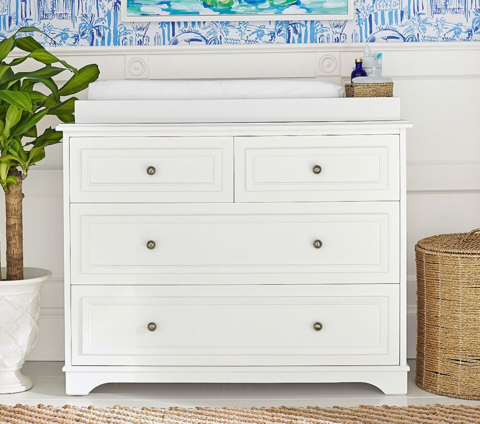 Fillmore 4-Drawer Dresser & Topper Set (109 cm w x 50 cm d) | Pottery ...