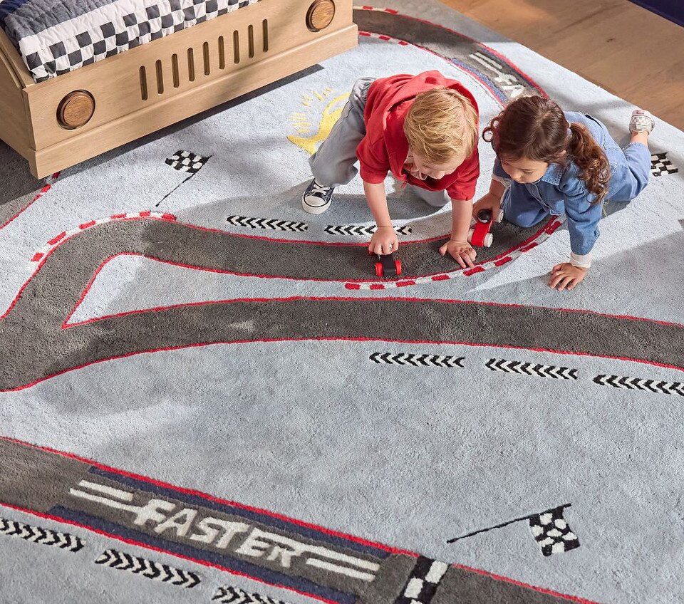 Formula 1® Play Rug | Pottery Barn Kids Australia