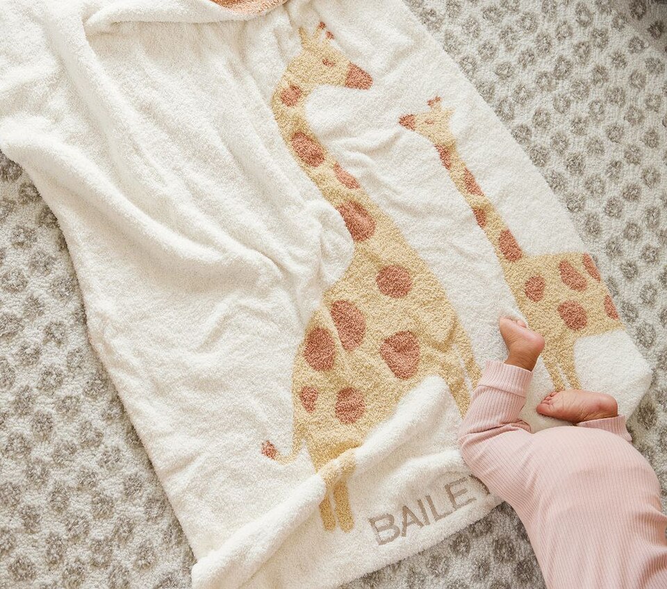Fuzzy Giraffe Baby Blanket | Pottery Barn Kids AU