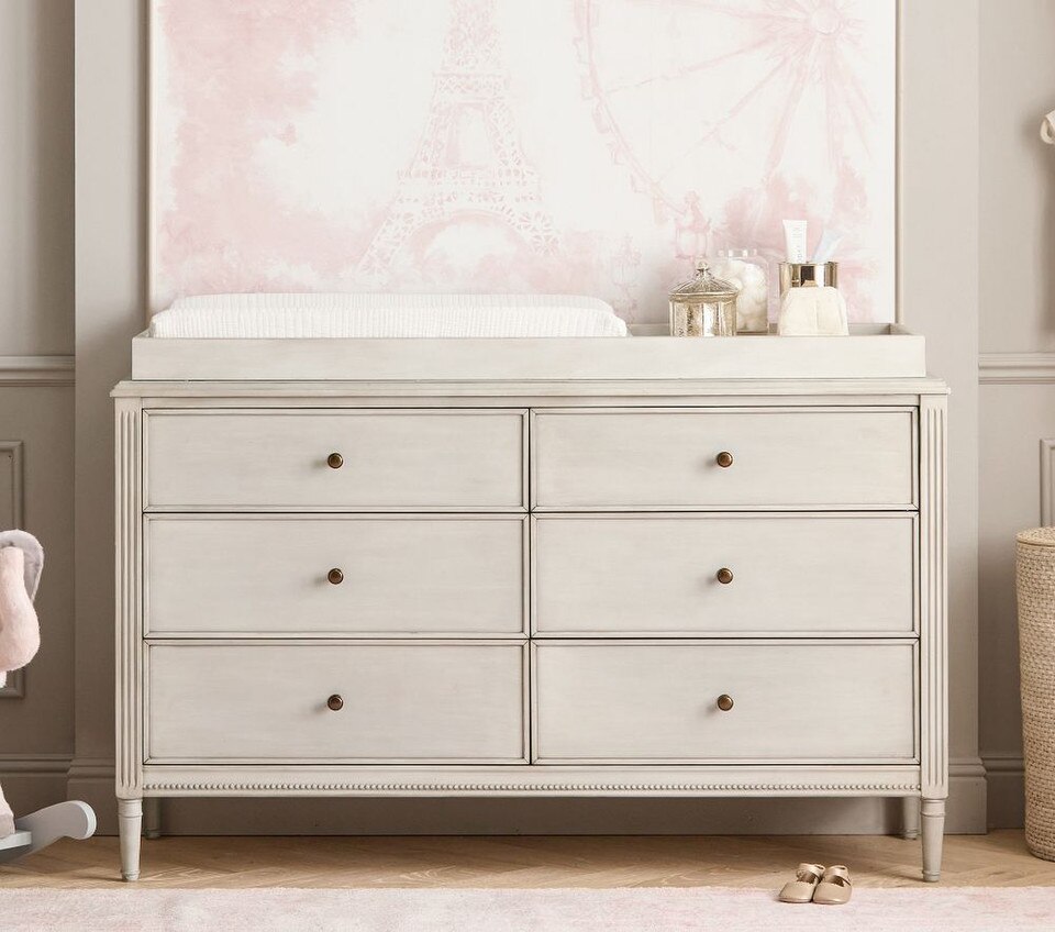Harlow 6-Drawer Dresser & Topper Set (142 cm w x 48 cm d) | Pottery ...