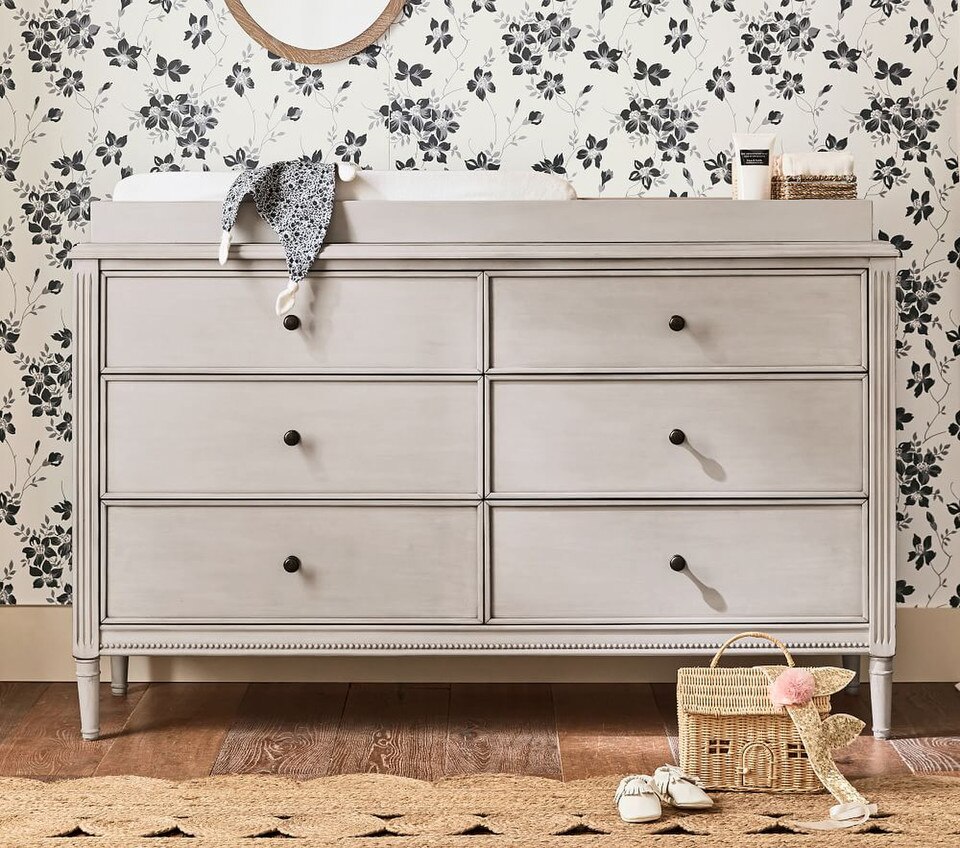 Harlow 6-Drawer Dresser & Topper Set (142 cm w x 48 cm d) | Pottery ...