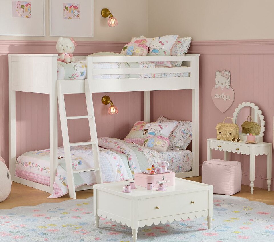 Hello Kitty® Cottage Organic Sheet Set | Pottery Barn Kids Australia