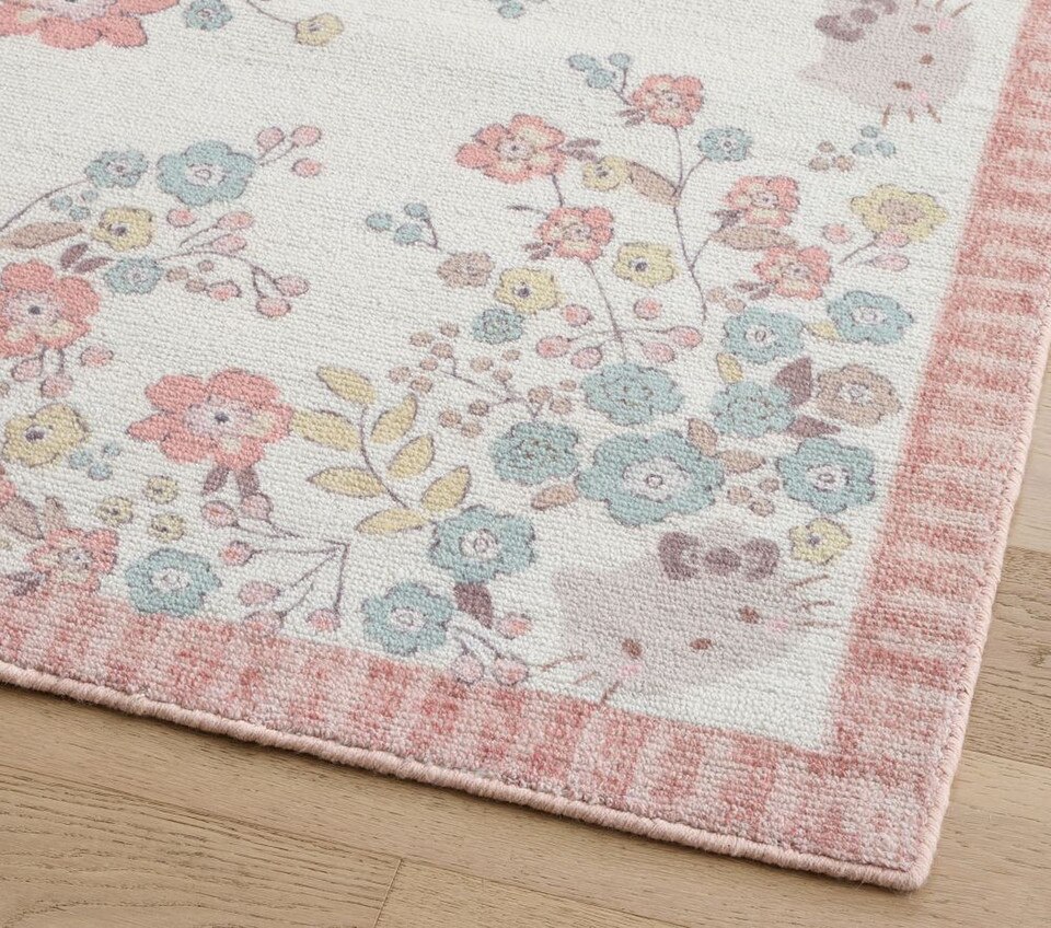 Hello Kitty® Heritage Floral Rug | Pottery Barn Kids Australia