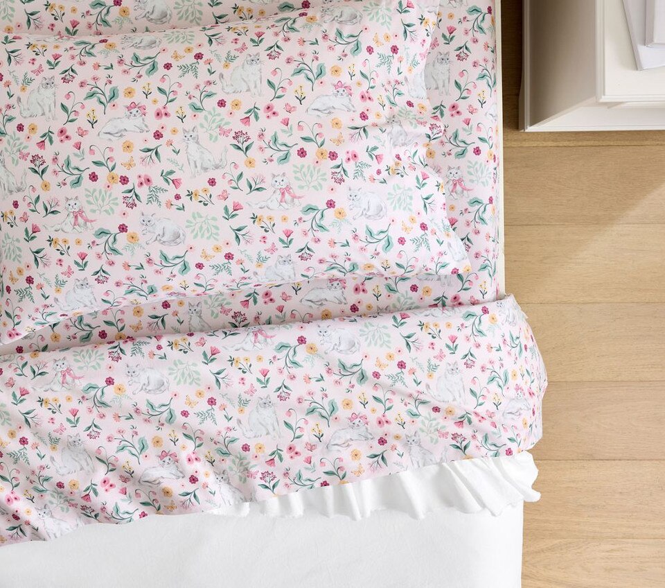 Heritage Cat Organic Sheet Set | Pottery Barn Kids Australia