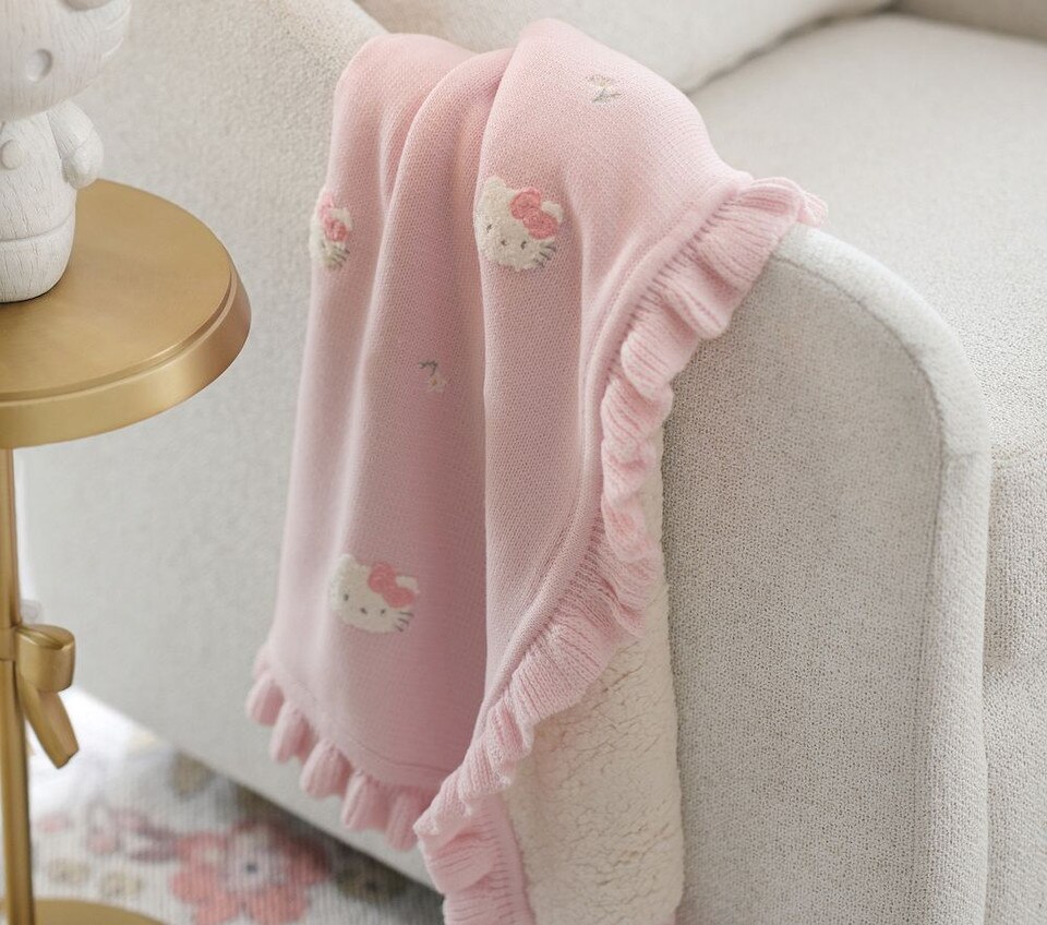 Hello Kitty® Heritage Knit Baby Blanket | Pottery Barn Kids Australia