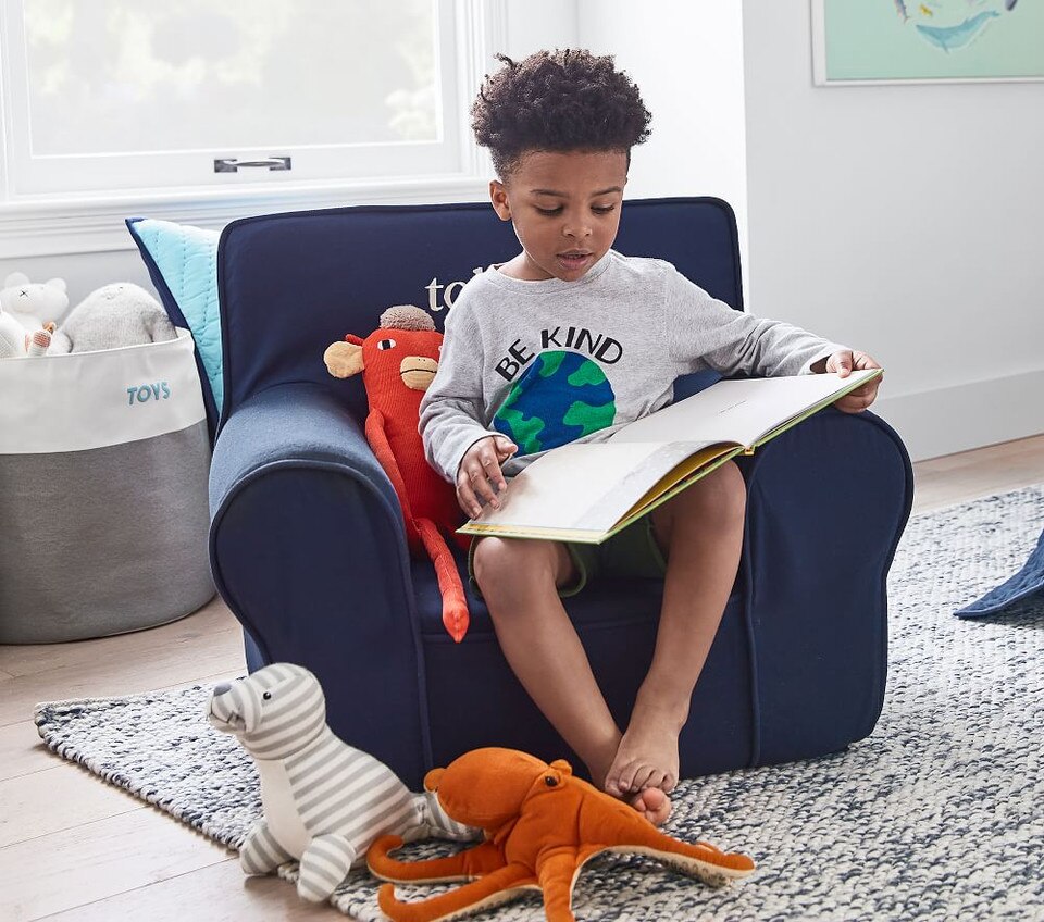 Navy Anywhere Chair - Pottery Barn Kids Australia