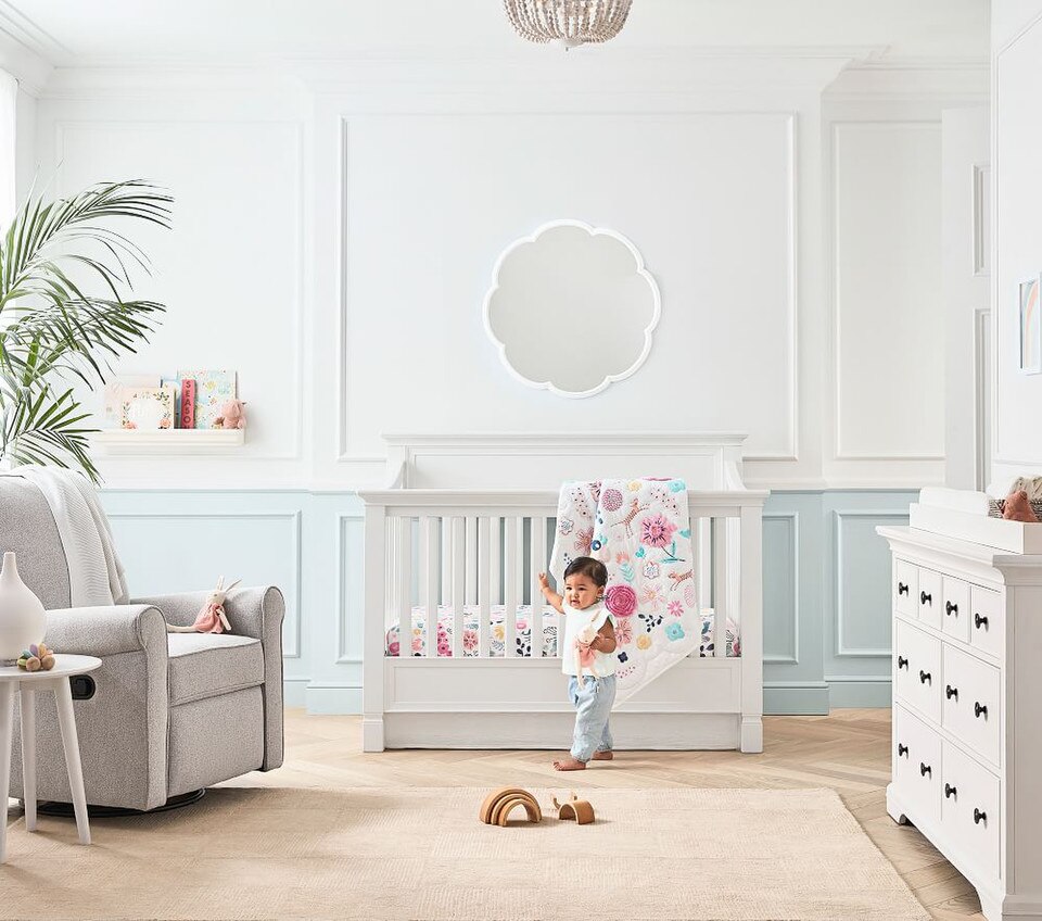 Larkin 4-in-1 Convertible Cot | Pottery Barn Kids Australia