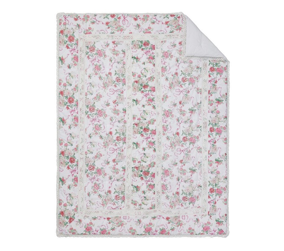 LoveShackFancy Cabbage Rose Comforter & Pillowcases | Pottery Barn Kids AU