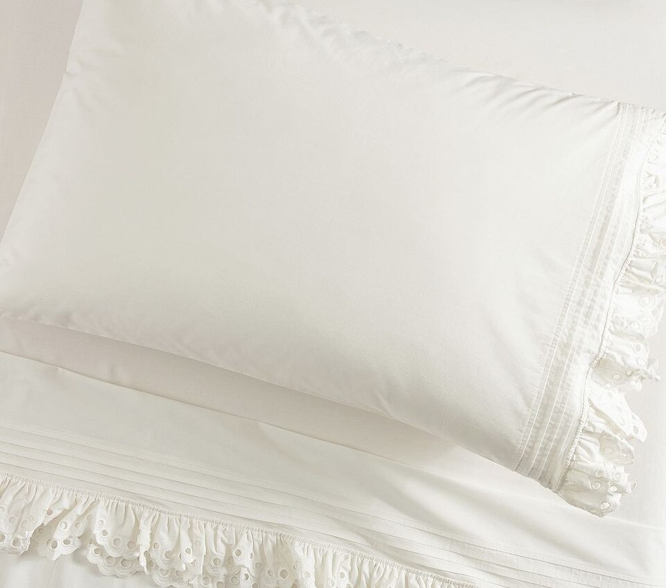 LoveShackFancy Eyelet Ruffle Sheet Set | Pottery Barn Kids AU