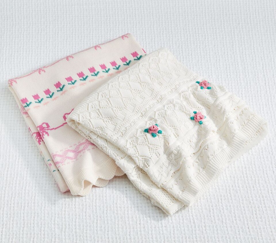 LoveShackFancy Fair Isle Baby Blanket | Pottery Barn Kids AU