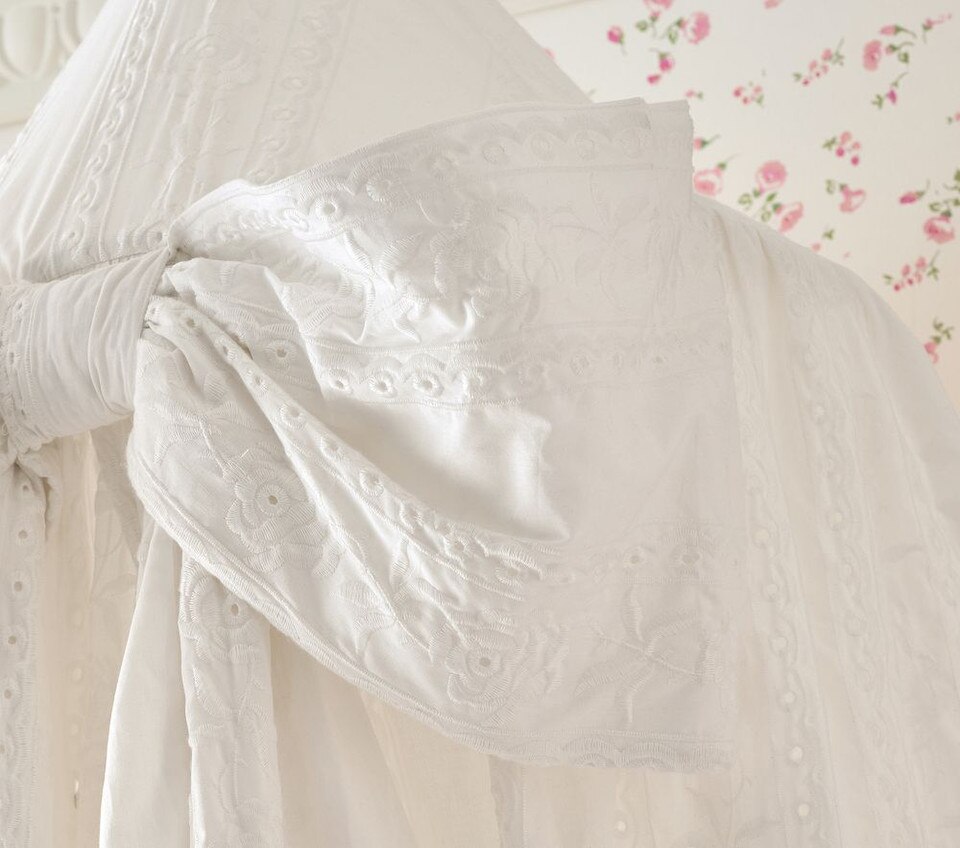 LoveShackFancy Eyelet Bow Canopy | Pottery Barn Kids AU