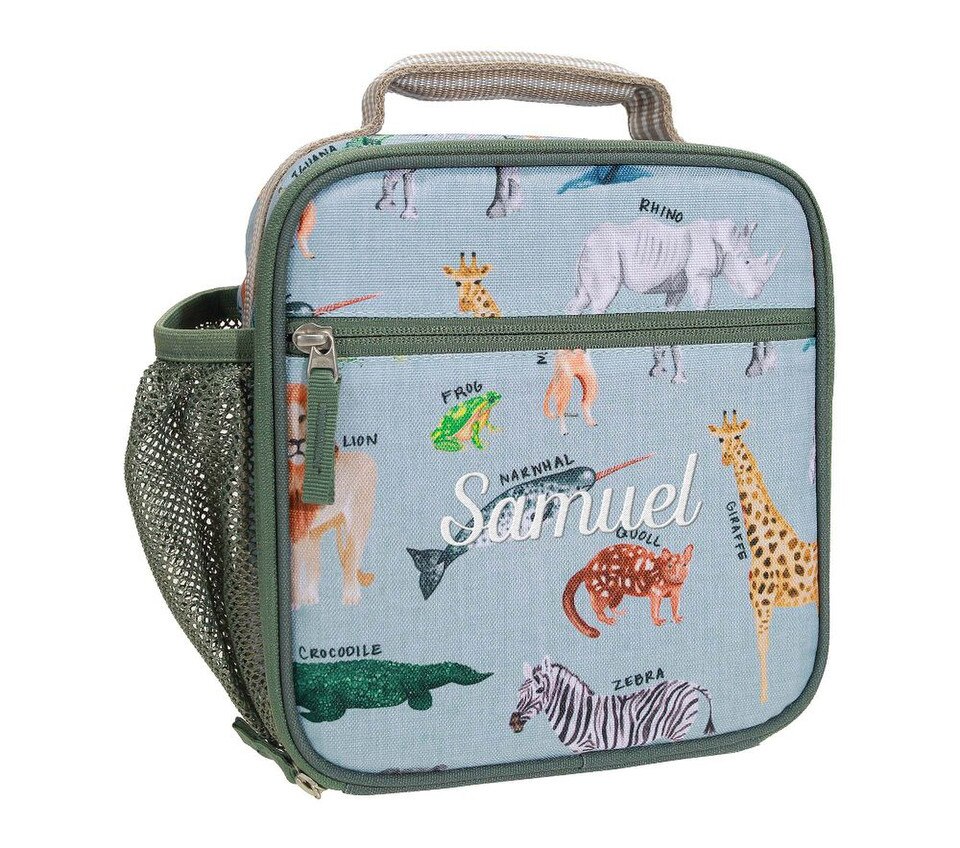 Mackenzie Brendan Safari Animals Lunch Boxes | Pottery Barn Kids Australia