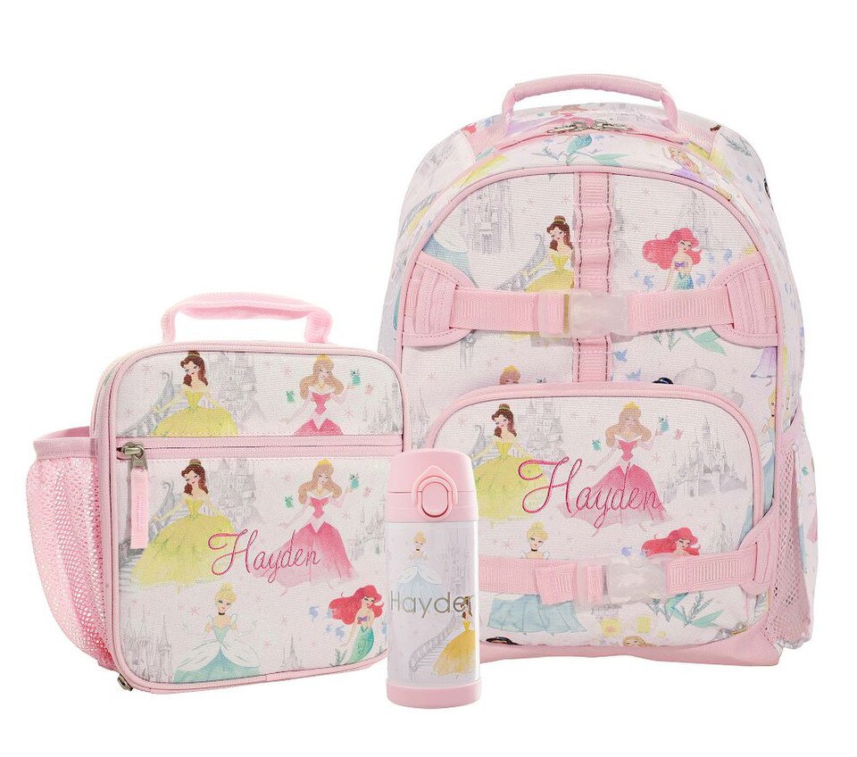 Mackenzie Disney Princess Castle Backpack and Lunch Bundle, Set Of 3 ...