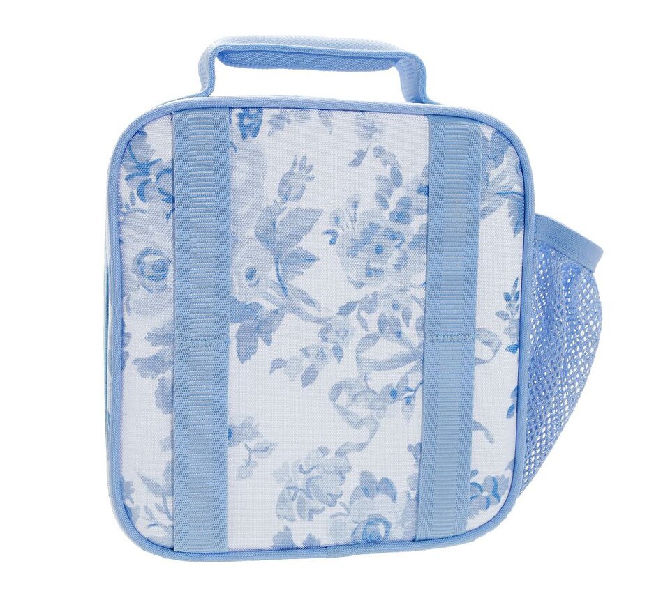 Mackenzie LoveShackFancy Blue Damask Lunch Box | Pottery Barn Kids ...