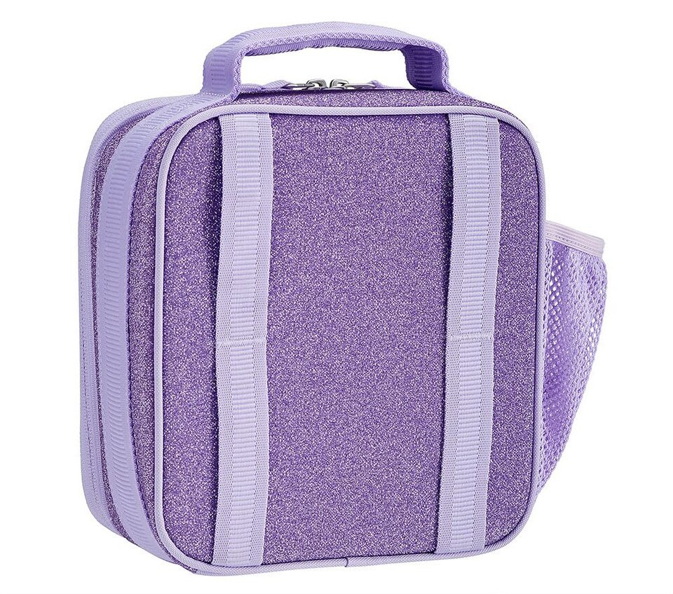 Mackenzie Lavender/Aqua Ombre Sparkle Glitter Lunch Boxes | Pottery ...
