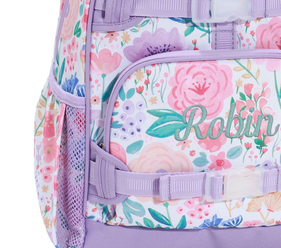 Mackenzie Lavender Floral Blooms Backpacks | Pottery Barn Kids AU