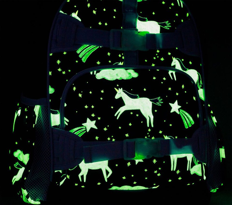 Mackenzie Recycled Navy Night Unicorn Glow-in-the-Dark Backpacks ...