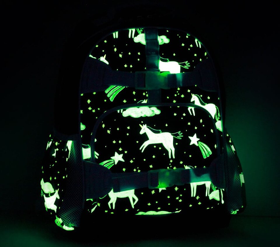 Mackenzie Recycled Navy Night Unicorn Glow-in-the-Dark Backpacks ...