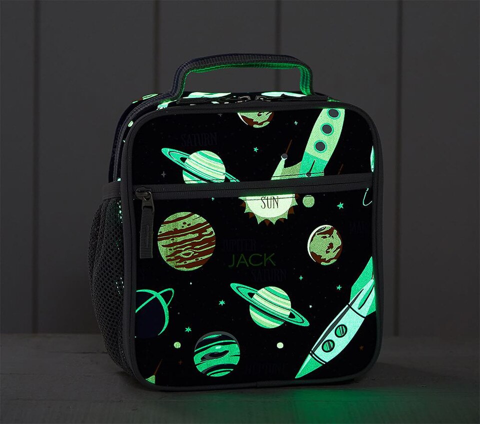 Mackenzie Navy Solar System Glow-in-the-Dark Lunch Boxes | Pottery Barn ...