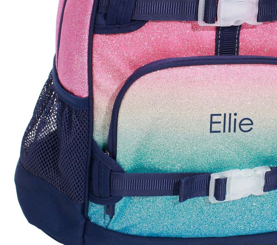 Mackenzie Recycled Rainbow Ombre Sparkle Glitter Backpacks - Pottery ...