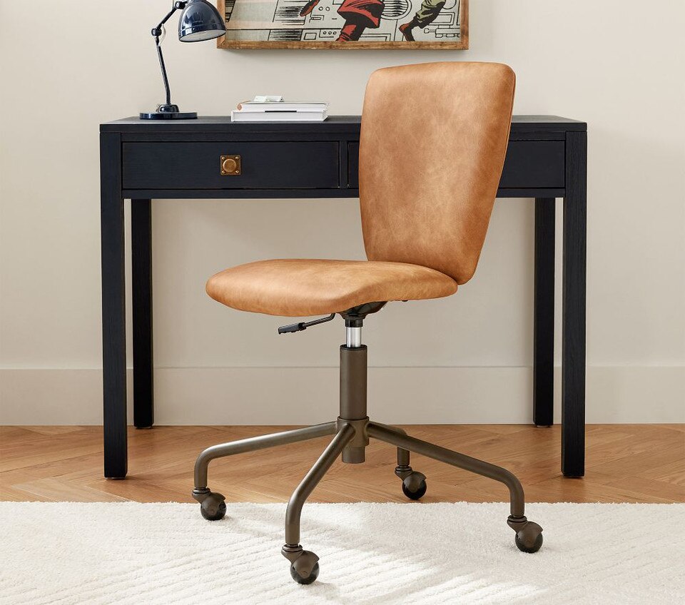 Square Upholstered 4-Leg Desk Chair | Pottery Barn Kids AU