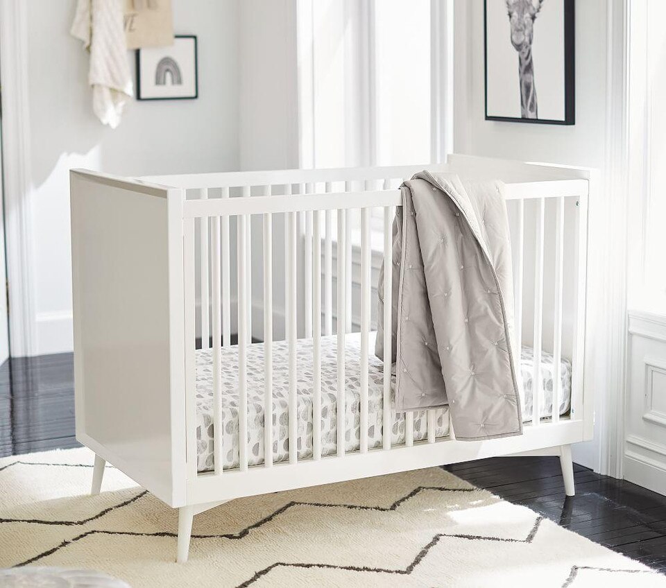 west elm x pbk Mid-Century Convertible Crib