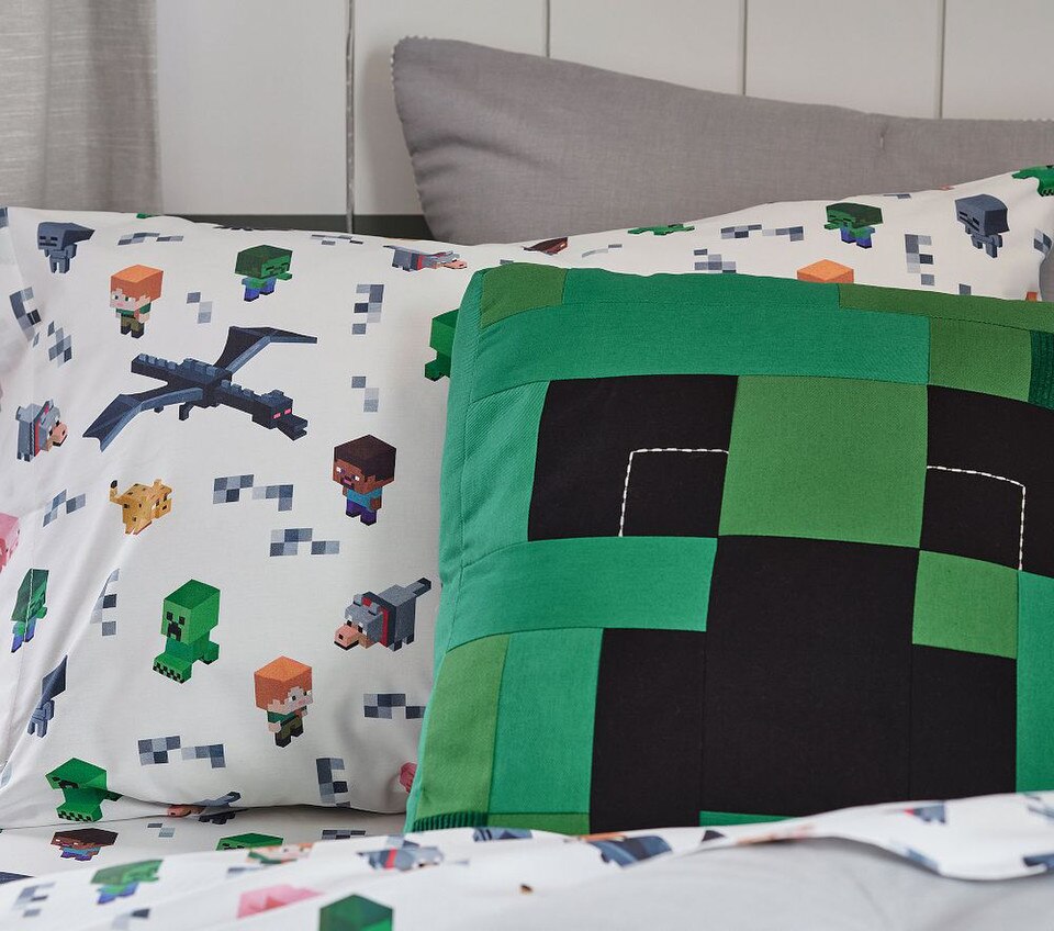 Minecraft™ Organic Sheet Set & Pillowcases | Pottery Barn Kids AU
