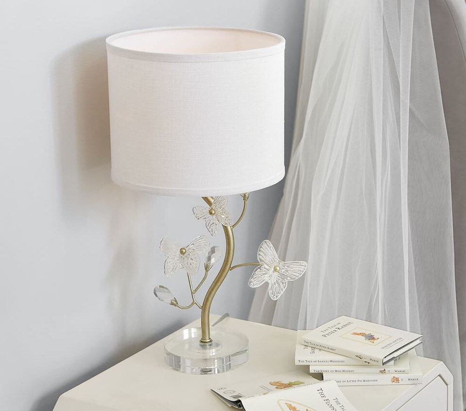 Monique Lhuillier Crystal Butterfly Table Lamp | Pottery Barn Kids ...