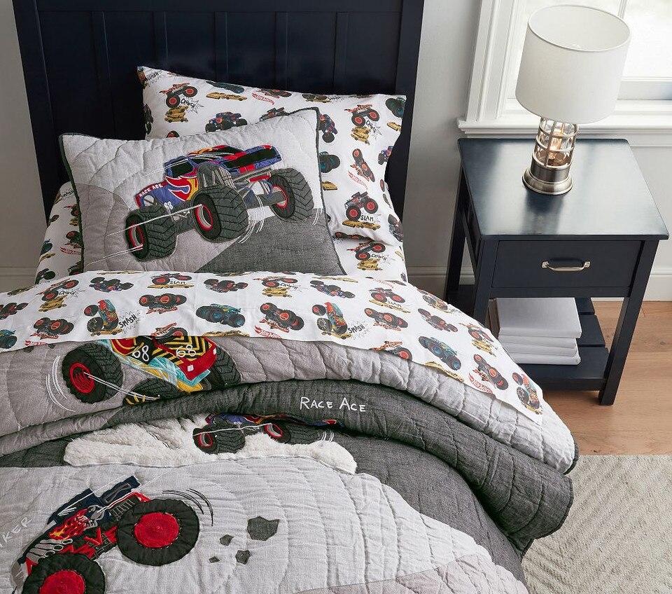 Hot Wheels™ Monster Trucks Comforter & Pillowcases | Pottery Barn Kids AU