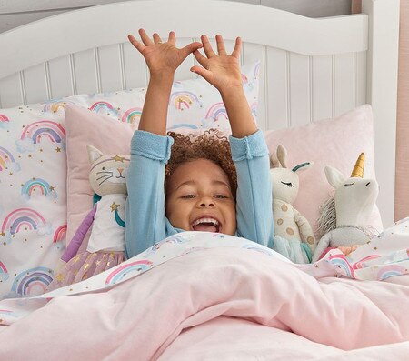 pink cloud cot bedding