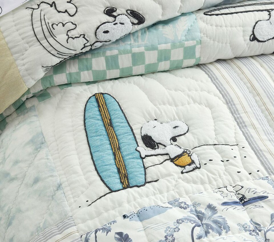 Peanuts® Snoopy® Surf Comforter & Pillowcases | Pottery Barn Kids AU