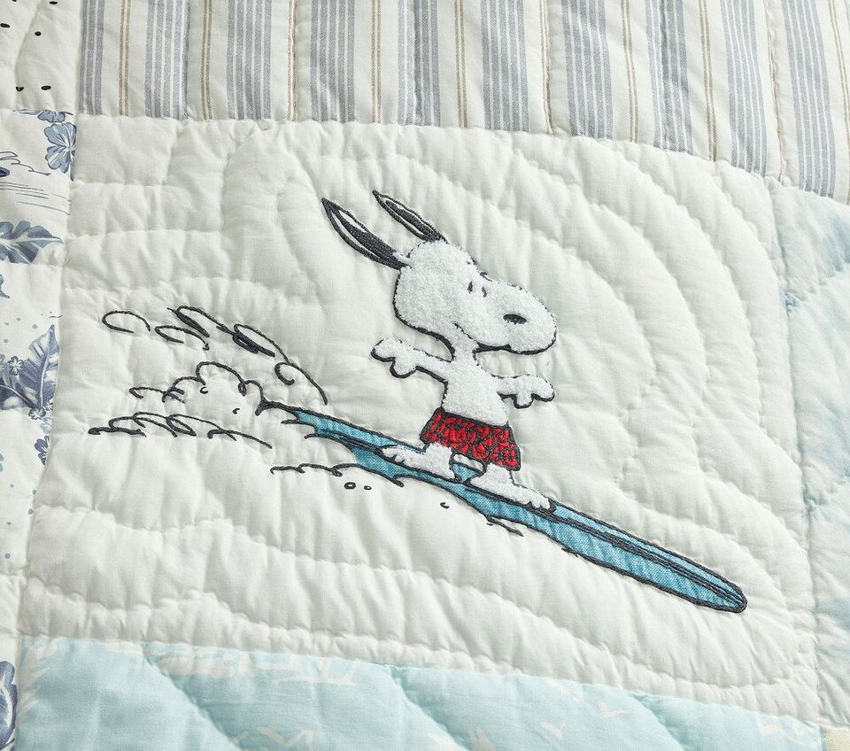 Peanuts® Snoopy® Surf Comforter & Pillowcases | Pottery Barn Kids AU
